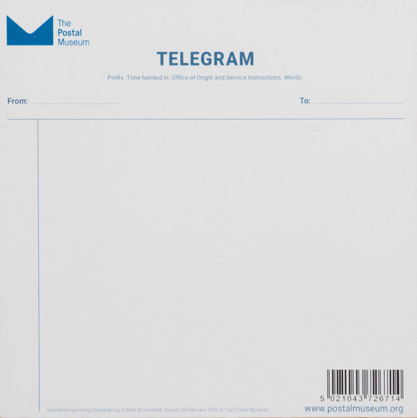 St Valentine's Day Telegram – The Postal Museum Shop